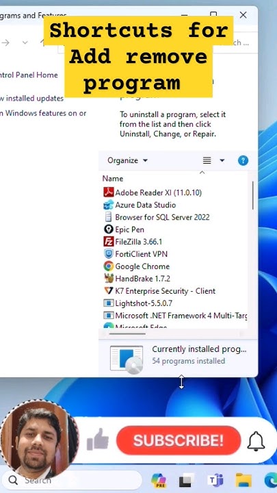 Add remove program features windows 11 #viral #computer #windows # ...