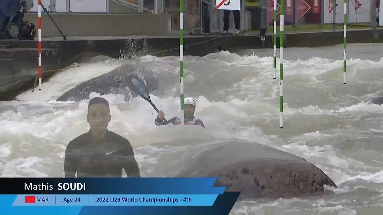 Mathis Soudi, Morocco - Men's Kayak Semi-Final / 2024 ICF Canoe Slalom ...
