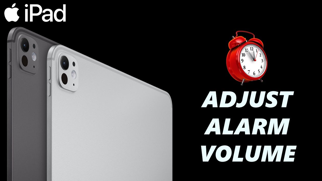 How To Change (Adjust) Alarm Volume On iPad - YouTube