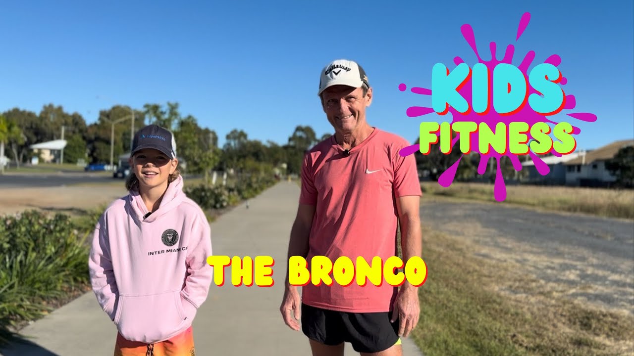 Kids Fitness - The Bronco (fun running drill) - YouTube