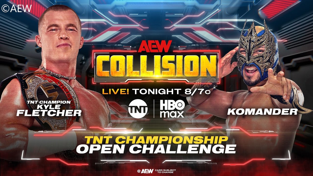 Kyle Fletcher (c) v Komander / AEW TNT Title Open Challenge Match / AEW ...