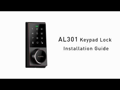 arpha AL301 Keyless Entry Door Lock Installation Guide - YouTube