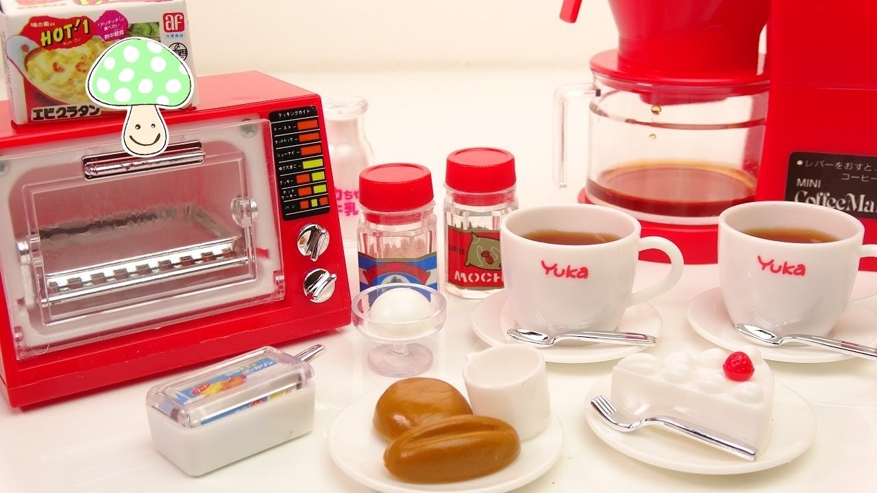 Cooking toys ! Yuka's Morning Set - YouTube