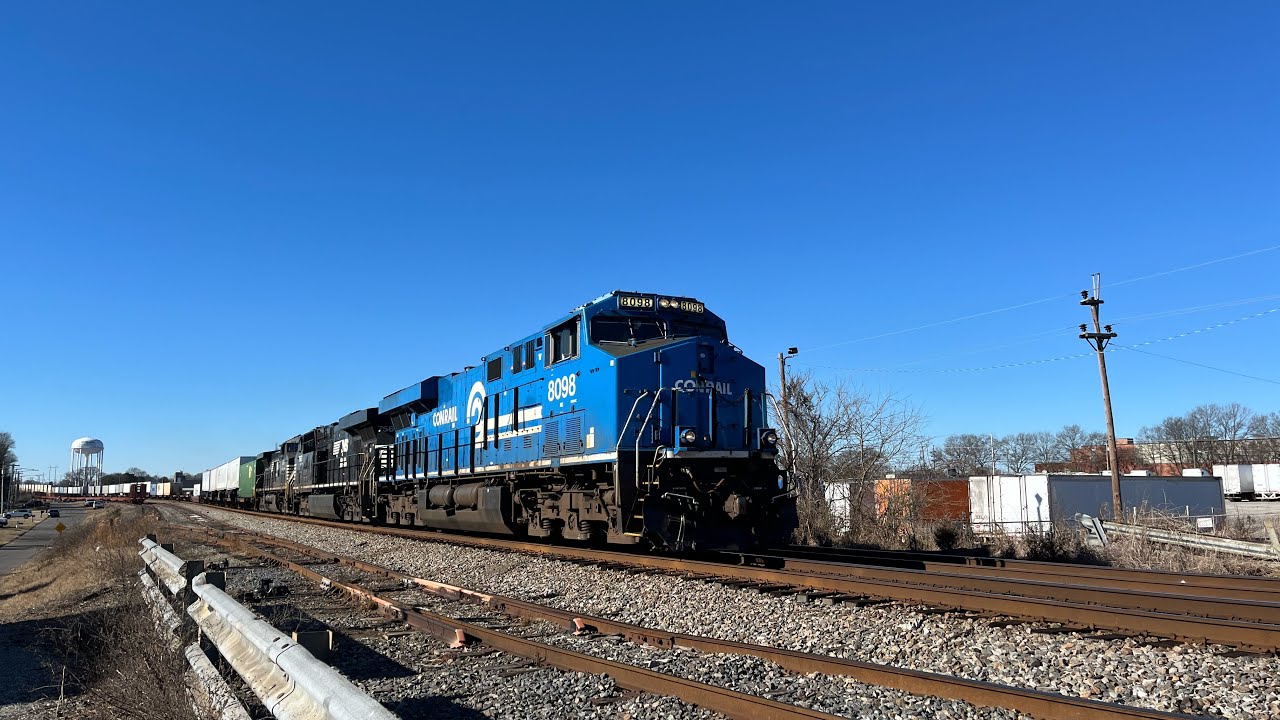 NS 24X-04 (Intermodal) With The Conrail Heritage Unit Through Gastonia ...