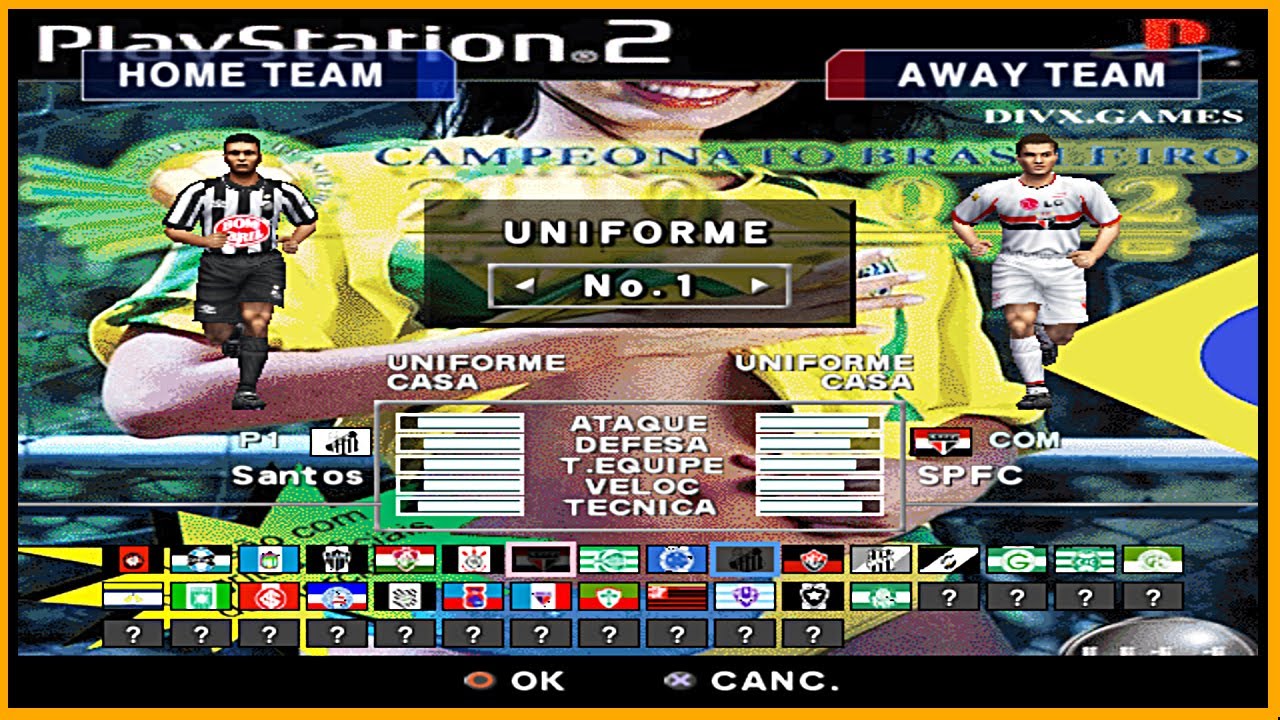 ESSE SÓ TEM CLUBES BRASILEIROS DE 2002 E MAIS NADA EXCLUSIVO PARA PS2 ...