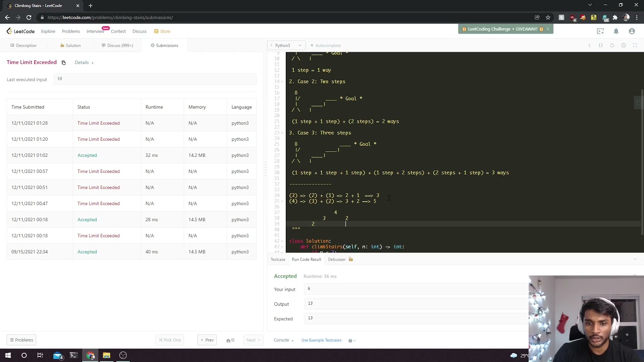Leetcode 70 Tamil Climbing Stairs Dynamic Programming YouTube