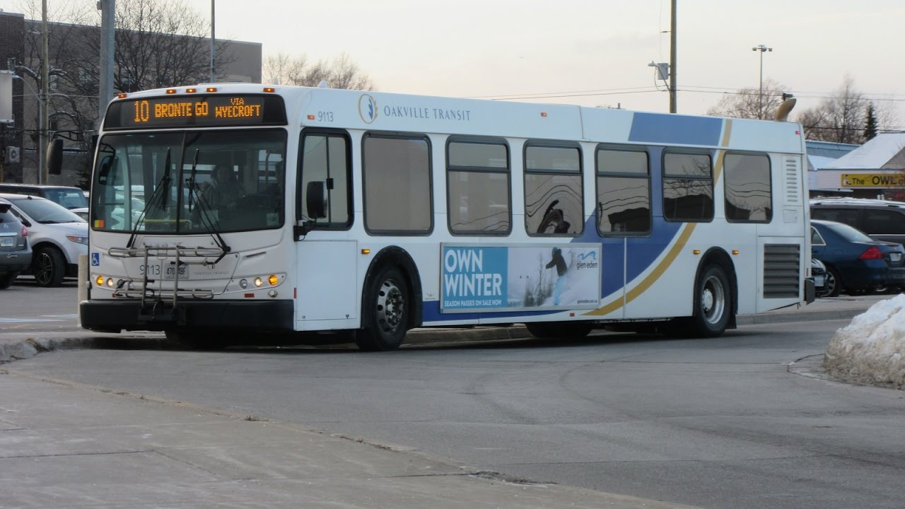 Oakville Transit: 2009 New Flyer D40LFR 9113 - YouTube