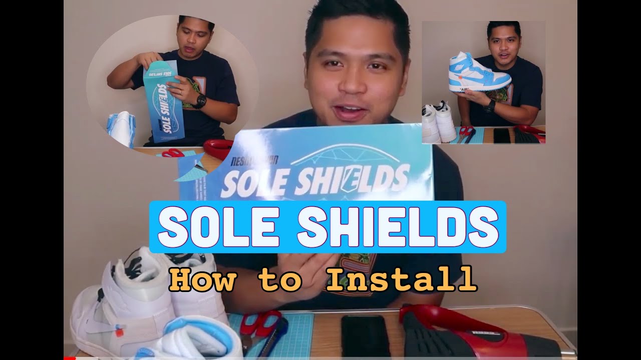 HOW TO INSTALL SOLE SHIELDS TO SNEAKERS - YouTube