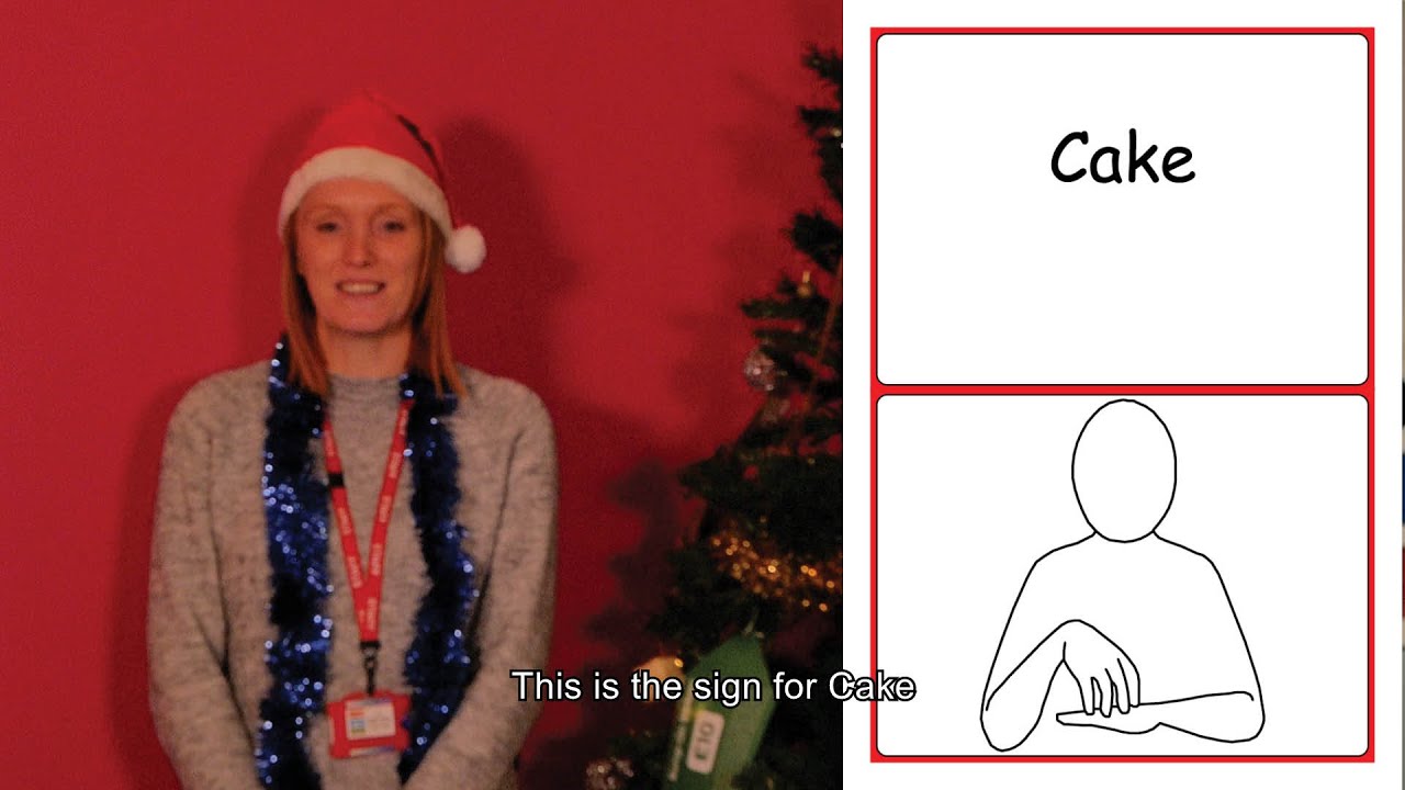 Learn the Makaton sign for Cake - YouTube