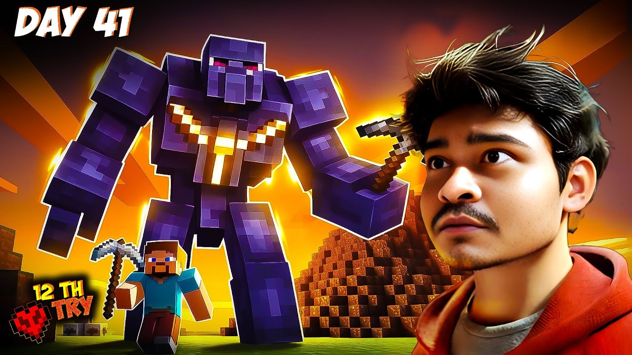 DAY 41 OF 100 Days Minecraft Survival Journey on live Stream - YouTube