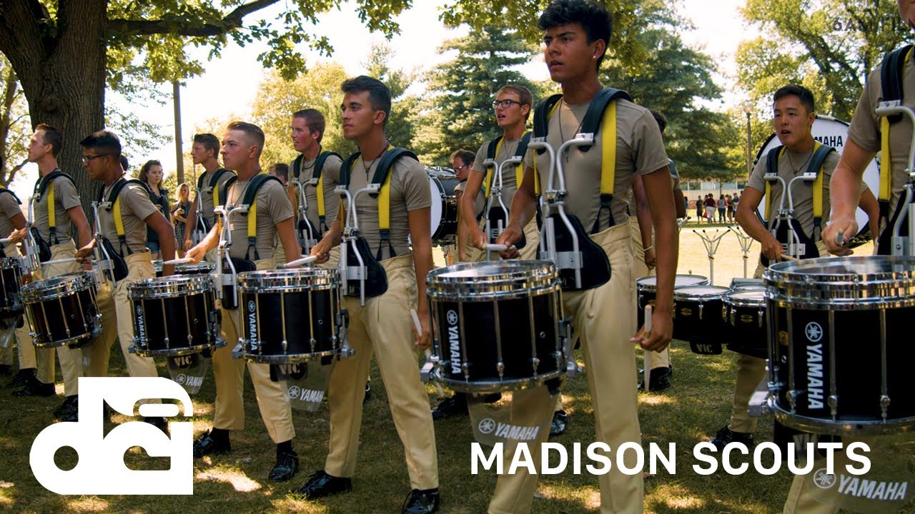DCI 2019: Madison Scouts Drumline - DCI World Championships (Warmups ...