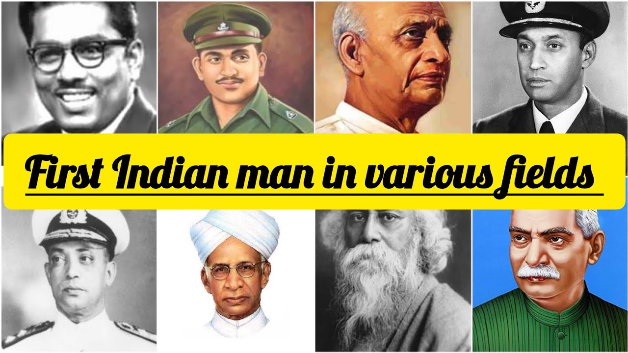 First Indian man in various fields - YouTube