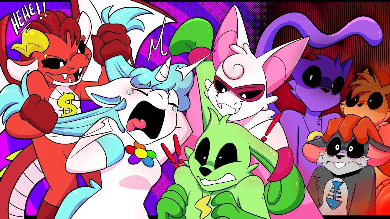 CatNap X CatFeine & Rabie Baby Hunt Attack | Nightmare Critters | Poppy ...