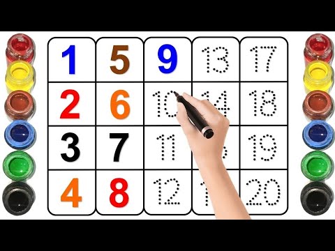 Counting stars | Learning shapes and numbers | Learn to counting 1 to ...
