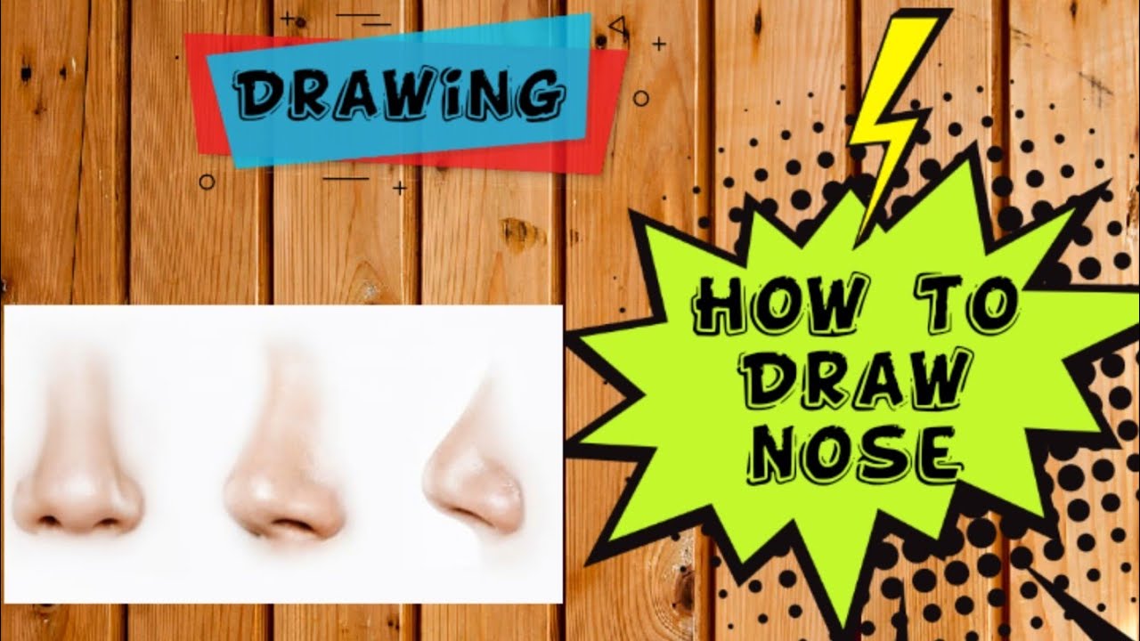 How to draw nose very easy steps - YouTube