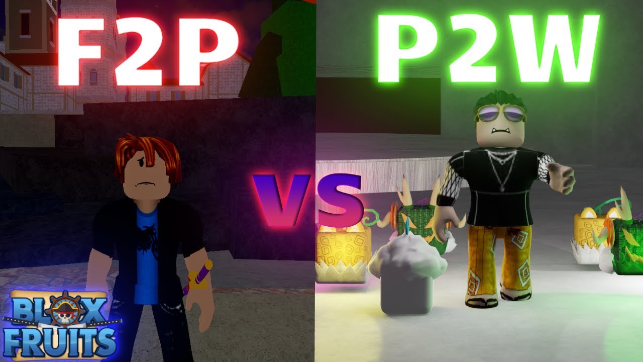 P2W vs F2P Players in Bloxfruits.. - YouTube