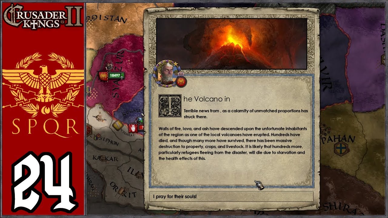 CK2: WTWSMS - Julius Nepos #24 - Volcanoes, Plague, and Horse MD - YouTube