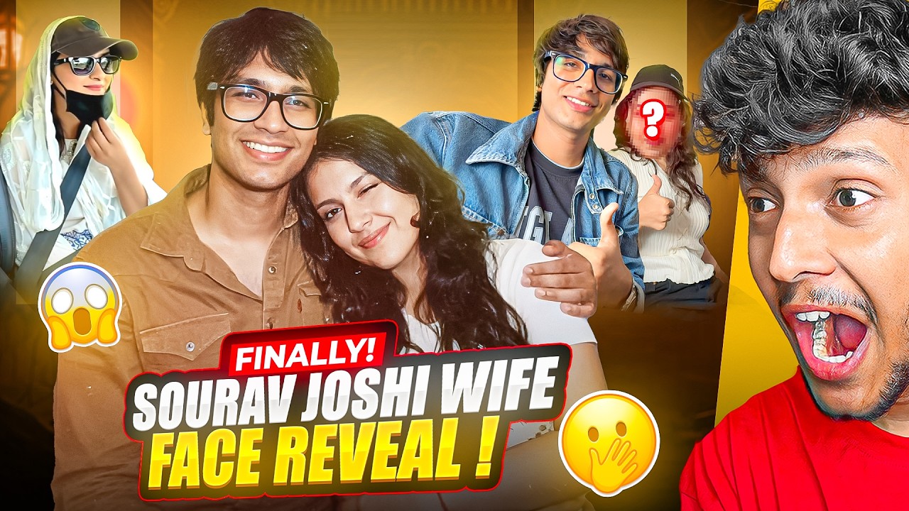 FINALLY FACE REVEALED Of SOURAV JOSHI WIFE!💯 - YouTube