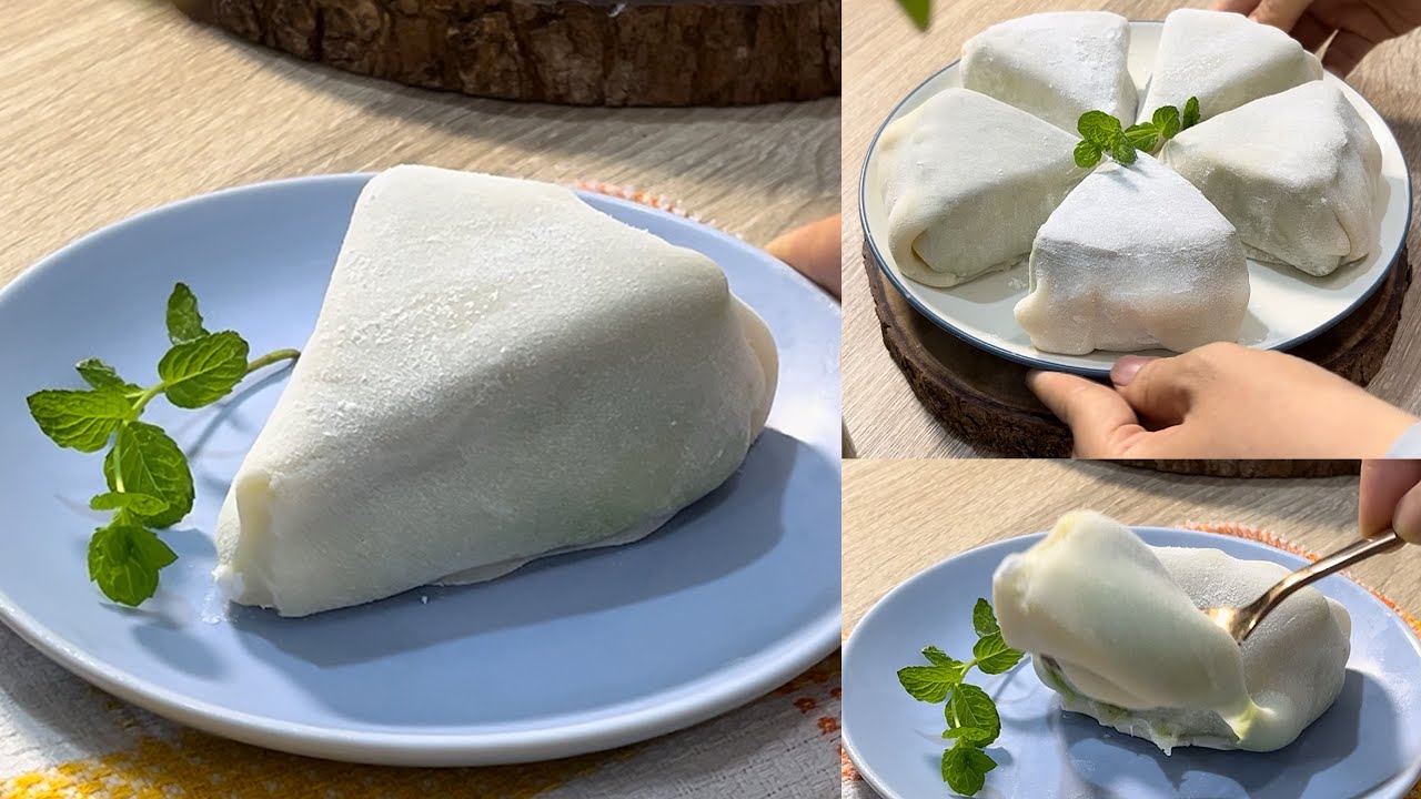 Ternyata semudah ini buat Mochi isi Burnt Cheesecake VIRAL super lembut ...