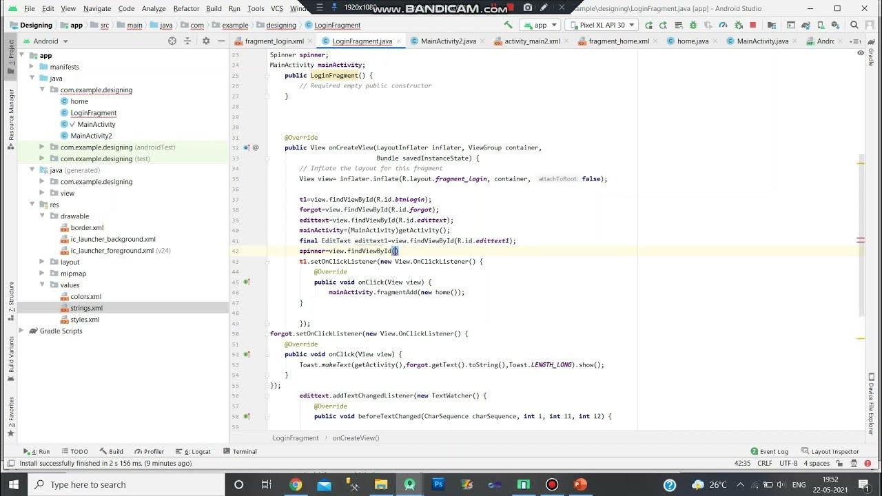 Spinner Selected item Listener in Android - YouTube