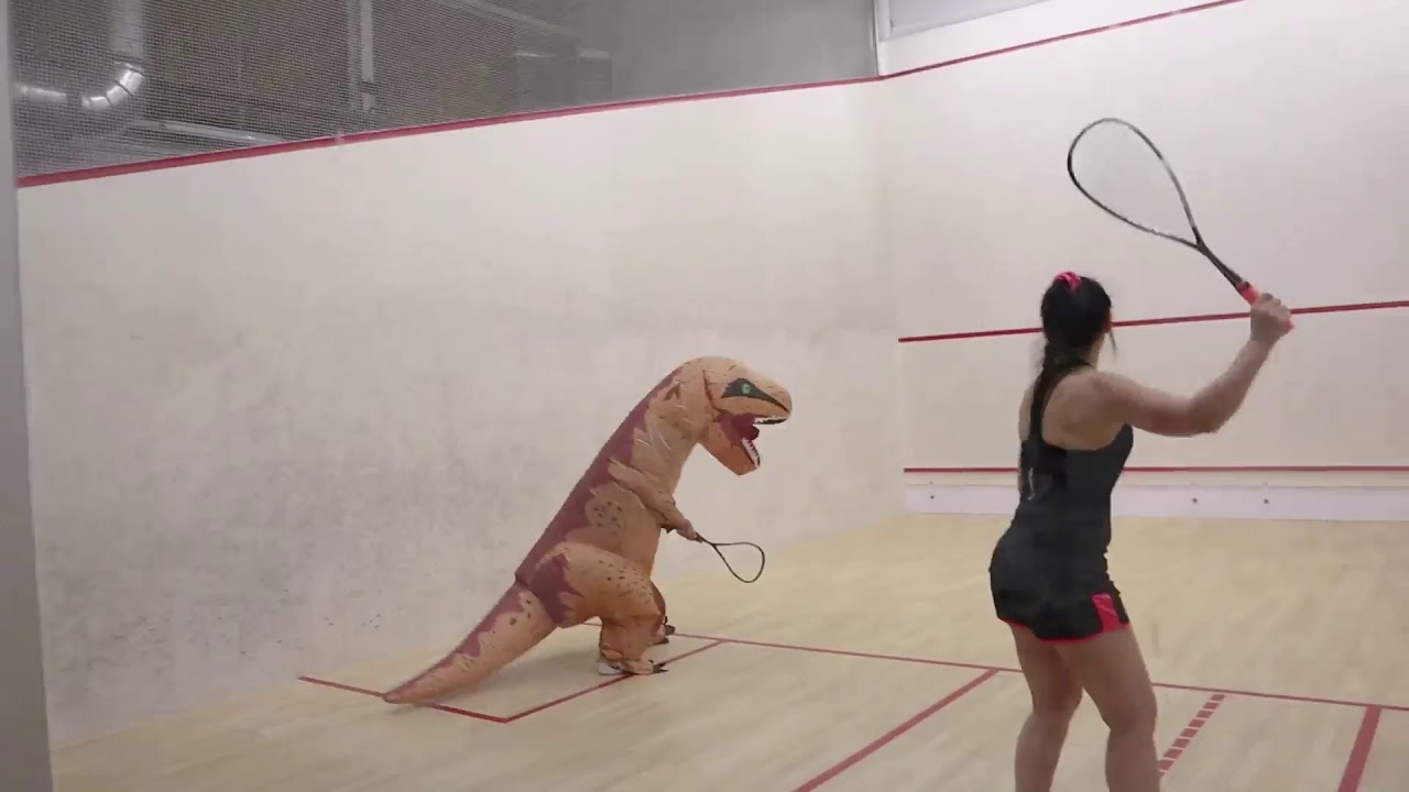 Max playing squash! - YouTube