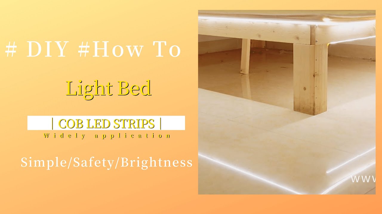 Insufficient lighting in the bedroom? stick COB led strips - YouTube