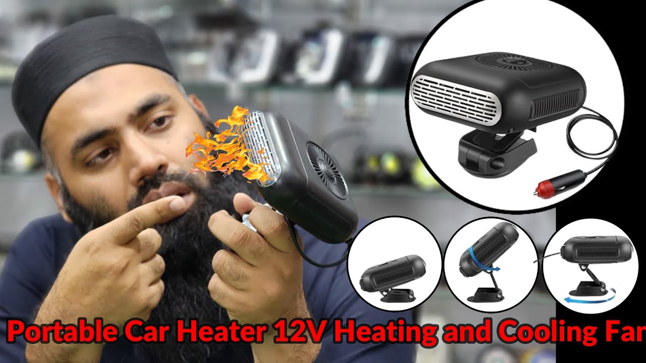 Portable Car Heater 12V Heating and Cooling Fan 360-degree Adjustable ...
