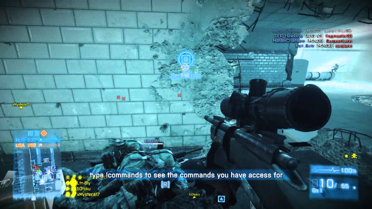 [Battlefield 3] M40A5 + MINE = EXPLOSION - YouTube