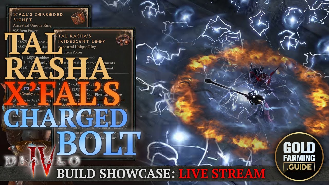 Diablo 4: Charged Bolt Tal Rasha X'Fal's Build - Showcasing new Sorc ...