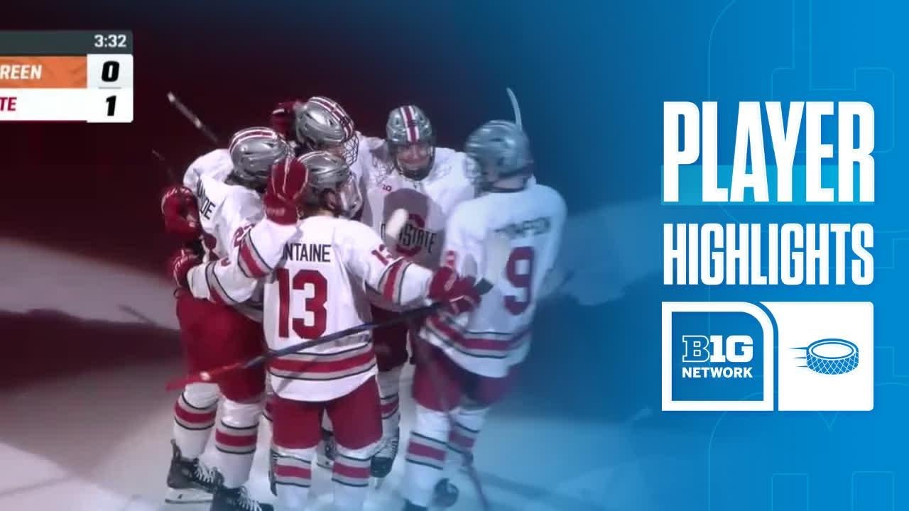 Davis Burnside Highlights vs. Bowling Green | Ohio State Hockey | 10/25 ...