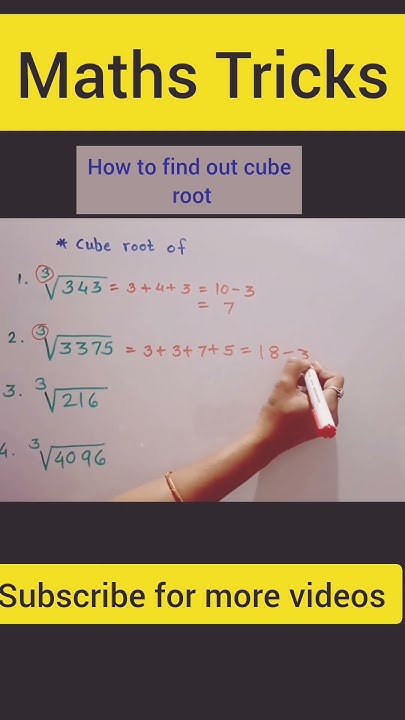 Maths Tricks - Cube root - YouTube