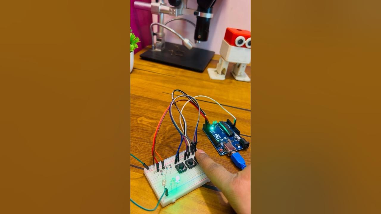 Arduino And Push Button Activity Learning Arduino Programming Shorts Arduino Robotics Youtube