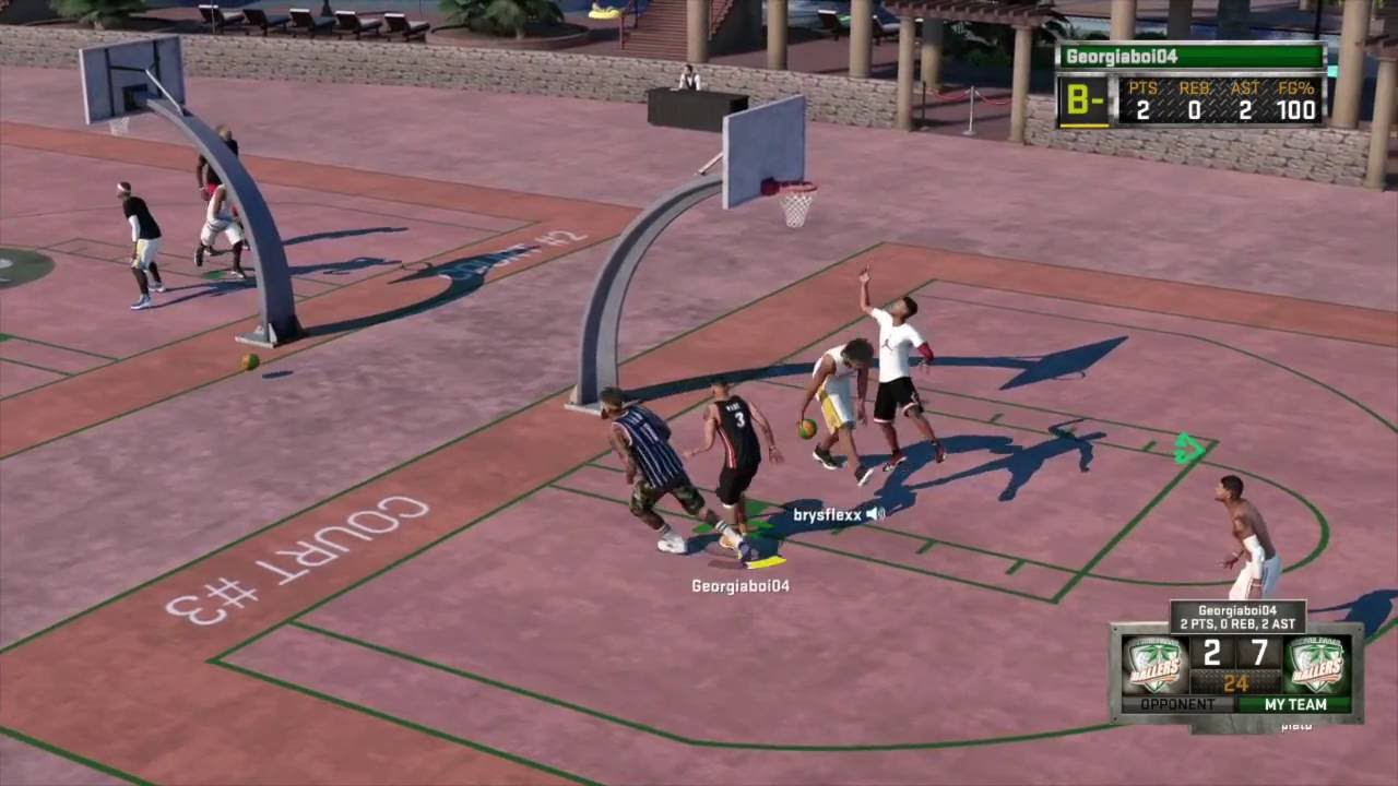 NBA 2K16 MY PARK- SUNSET BEACH TAKE OVER!!! - YouTube