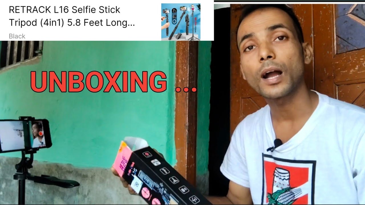 RETRACK L 16 SELFIE STICK UNBOXING 🔥 Best Selfie Stick!! - YouTube