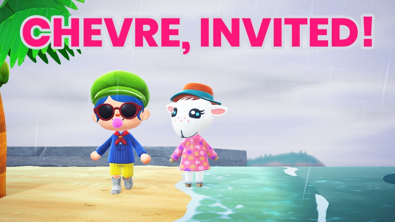 Inviting Chevre (Goat Villager) to My Island Animal Crossing New ...
