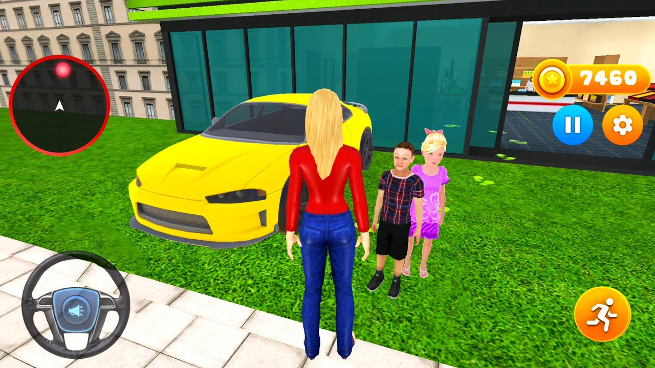 Virtual Single Mom Simulator #3 - Car Driving To School - Android ...