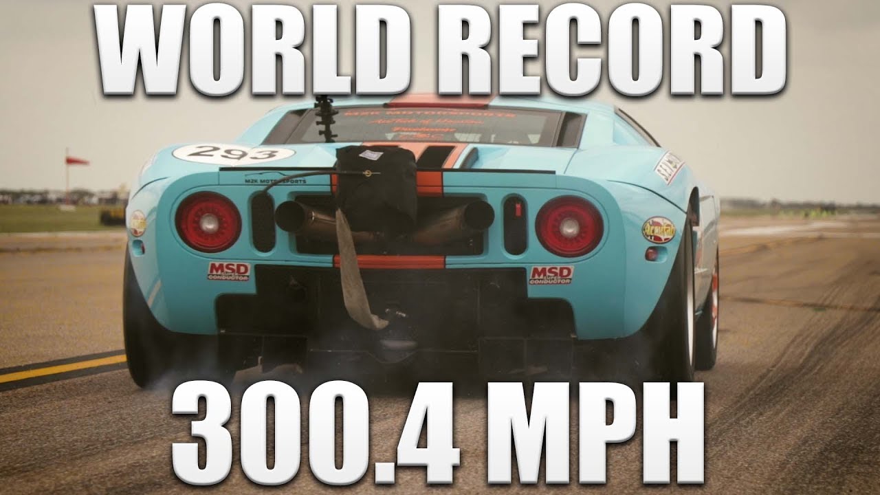 WORLD S FASTEST STREET LEGAL CAR BREAKS 300 MPH IN A STANDING MILE AT