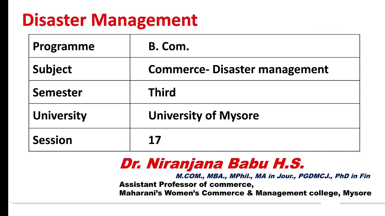 Disaster management session 17: Differential impacts: embankments ...