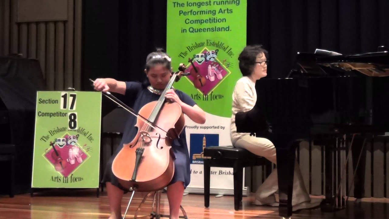 Michelle Jeong's Cello, 2014 Brisbane Eisteddfod : Tempo di ballo - YouTube