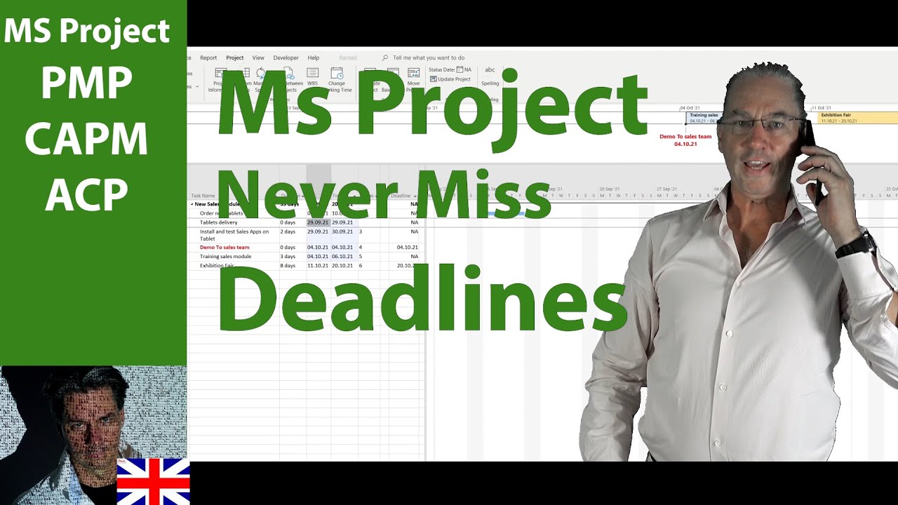 # 72 MS Project 2019 Never Miss A Deadline PMP CAPM - YouTube