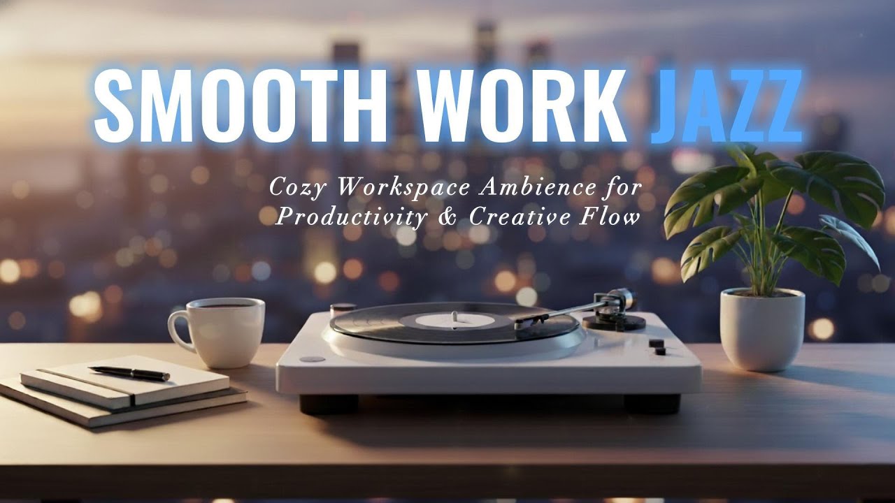 SMOOTH WORK JAZZ | Cozy Workspace Ambience for Productivity & Creative ...