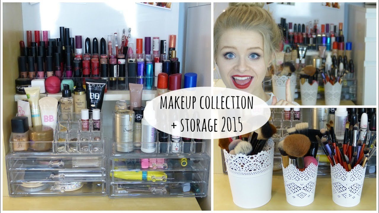 Makeup Collection and Storage 2015 | sophdoesnails - YouTube