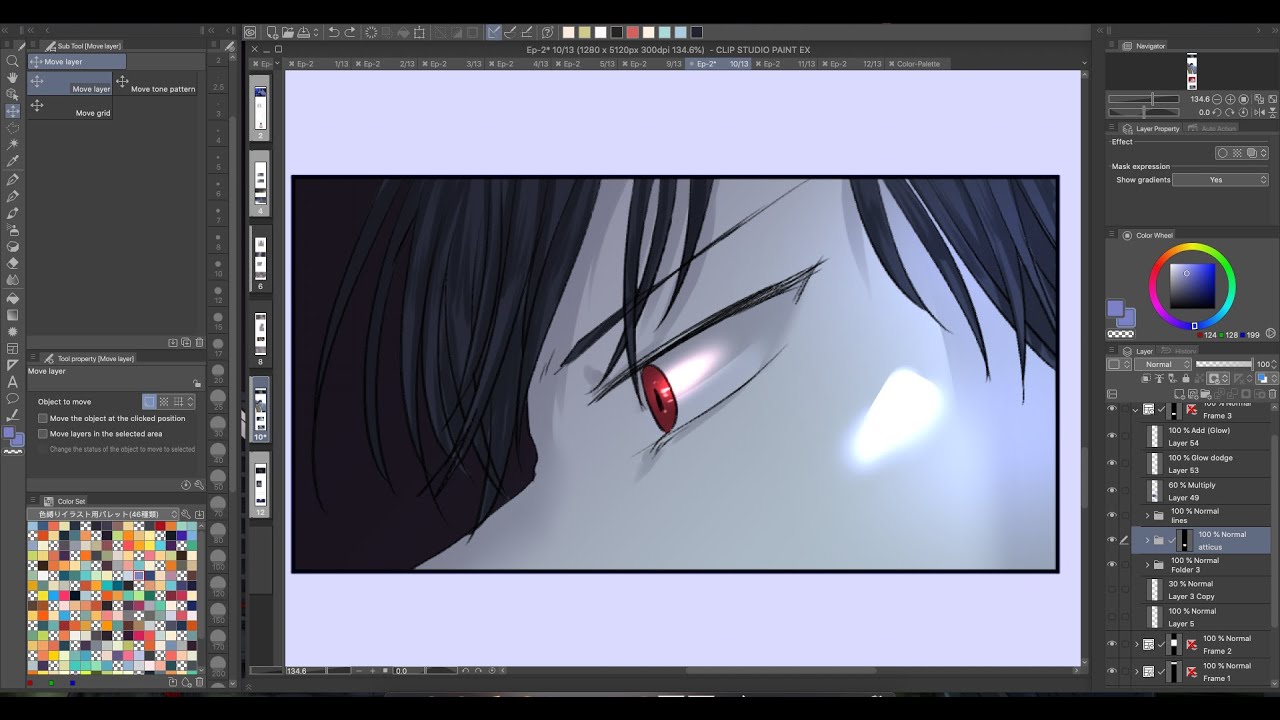 Webtoon Coloring Process - YouTube