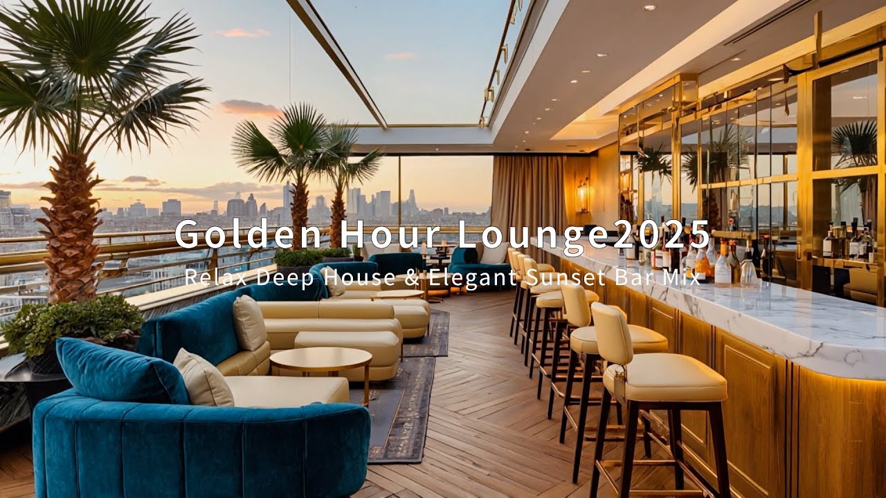 Golden Hour Lounge 2025 🌇 Relax Deep House & Elegant Sunset Bar Mix ...