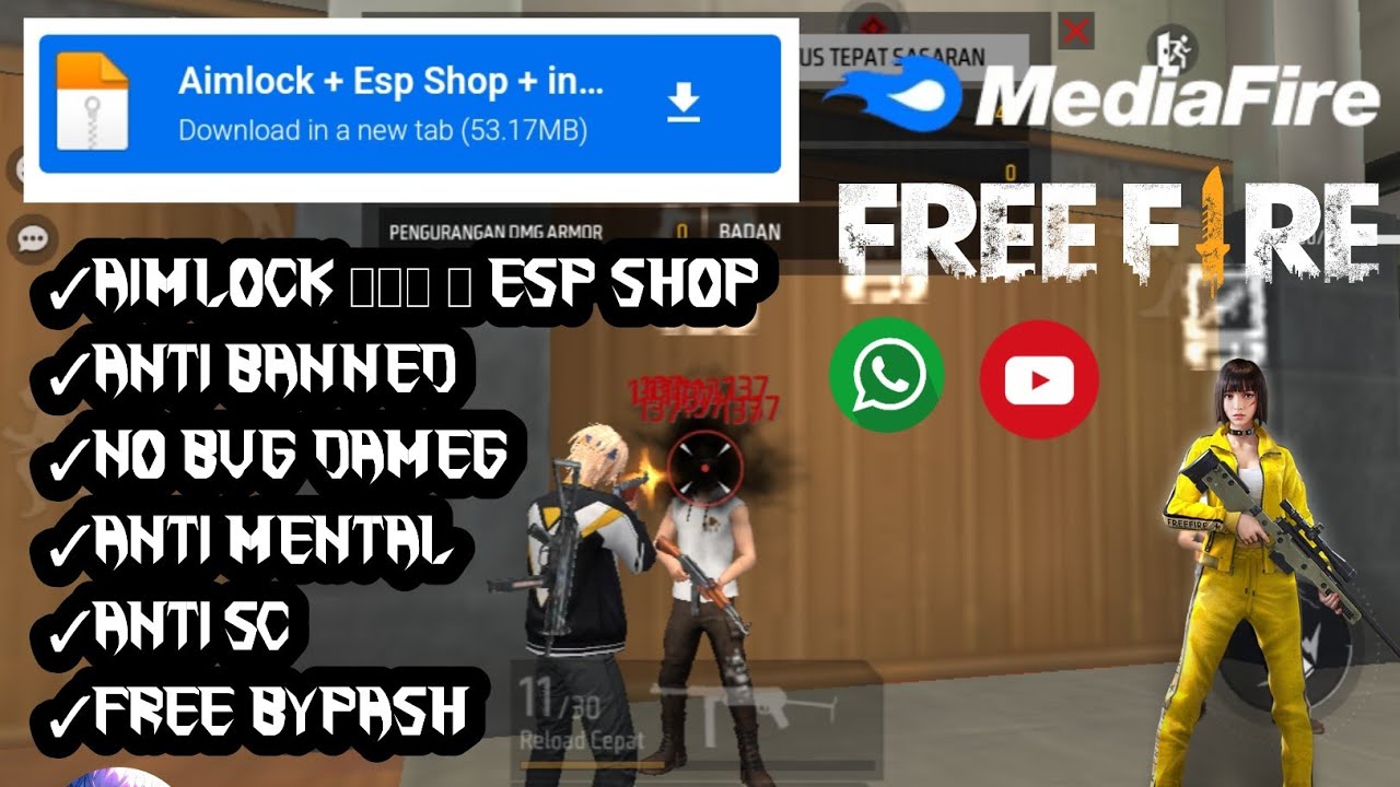 AIMLOCK 90%🔥 + ESP SHOP + TEMBUS GLOO GACOR ANTI BAN - YouTube