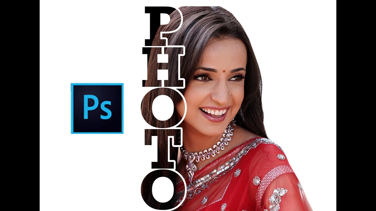 How To Create Text Masking Effect In Photoshop Youtube