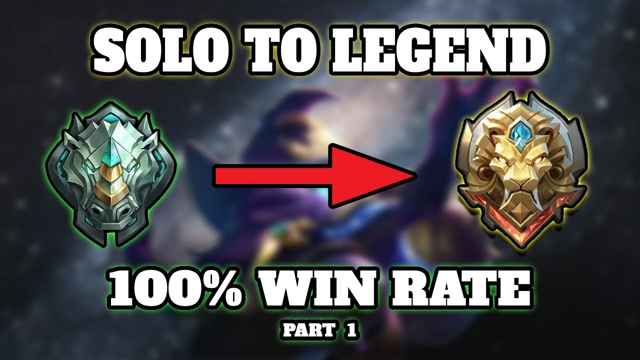 Solo To Legend 100% Win Rate Playing Only This "Weak" Hero (Pt.1 ...
