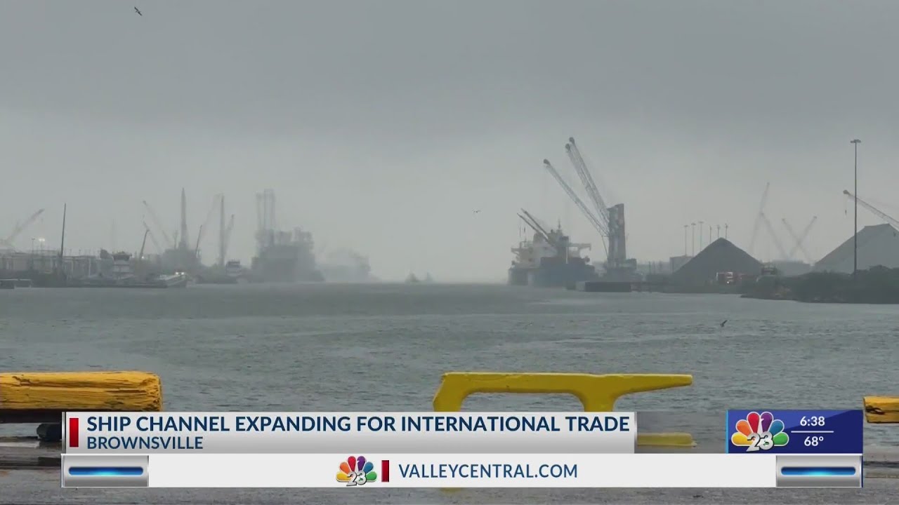 Ship channel expanding for international trade - YouTube