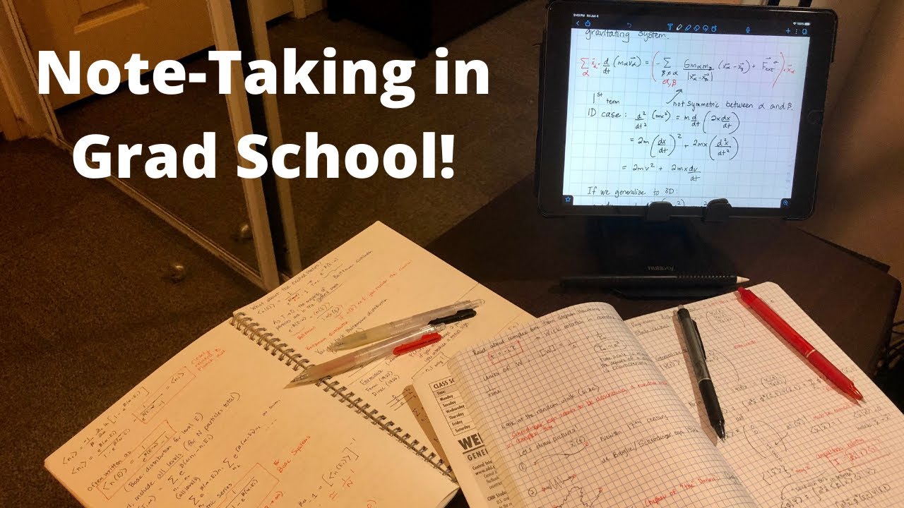 The Evolution of My Note-Taking in Grad School (Physics PhD) - YouTube