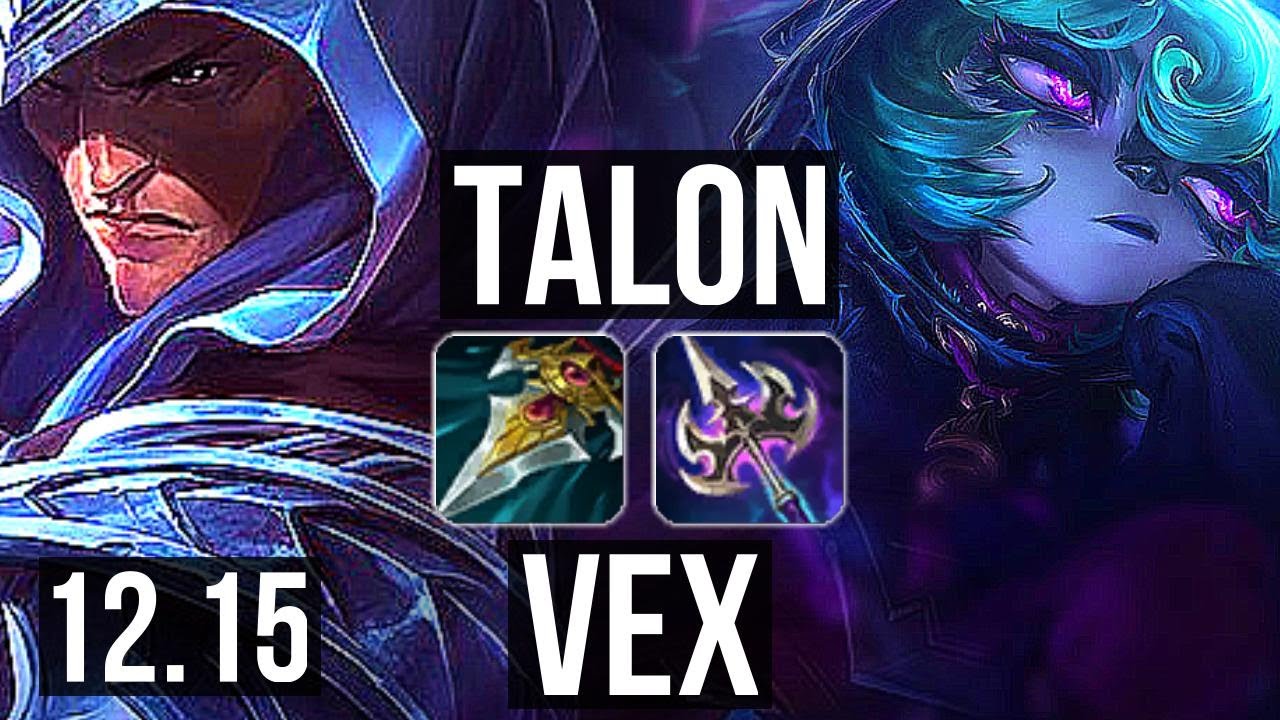 TALON vs VEX (MID) | 7/0/3, 1.7M mastery, 800+ games, Godlike | KR ...